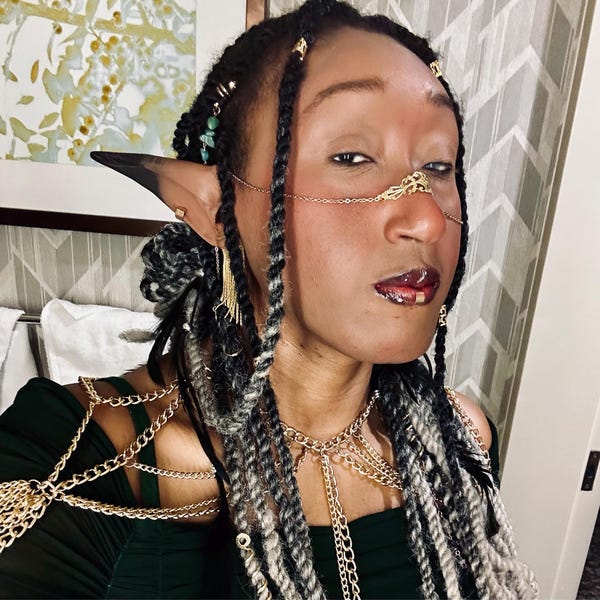 Nose Chain liu Filigree Face Jewelry Gothic Mask, Goth Valentines Gift ...