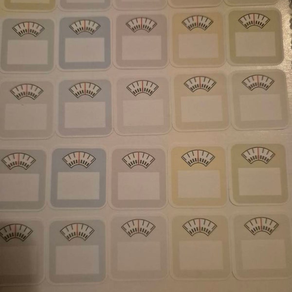 Blush Weight Loss Stickers // Weight Scale Stickers, Weight Loss ...