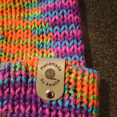 Personalized Crochet Labels Customized Handmade Tags Natural - Etsy