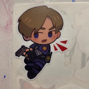 Leon Kennedy Resident Evil 3 Matte Vinyl Stickers - Etsy