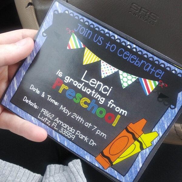 50% OFF SALE - Preschool Graduation Invitation - Instant Download ...