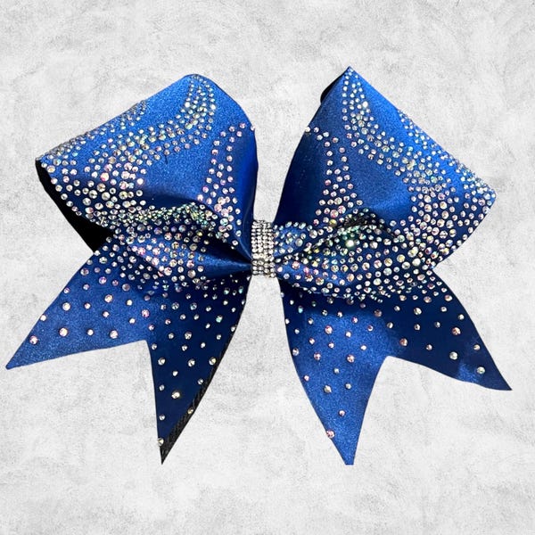 Rhinestone Template for Tailless Cheer Bows Silhouette File Download ...