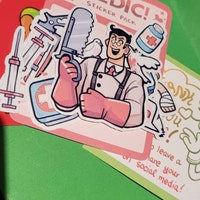 MEDIC TF2 Sticker Pack - Etsy Canada