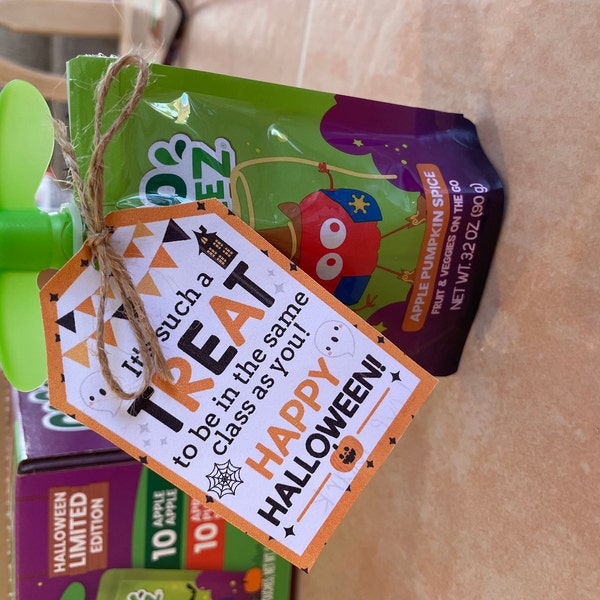 Halloween Tags for School Printable / Printable Halloween School Favors ...