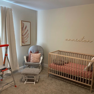 Nursery Name Sign, , Nursery Sign, Over Crib Sign, Nursery Letters ...