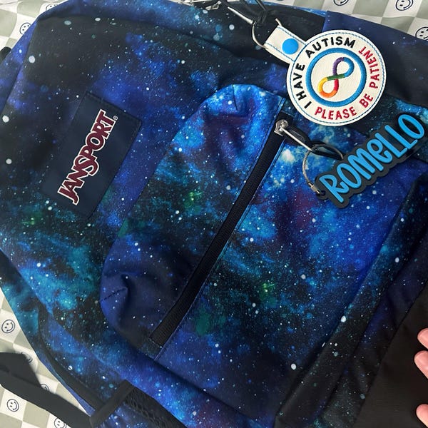 Autism Awareness, Autism Bag Tag, Autism Alert for Backpack, Autism Tag ...