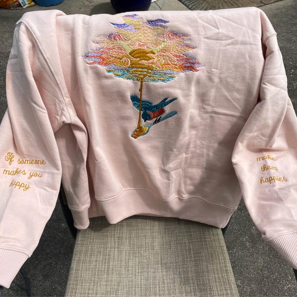 Embroidered T-shirt : Angels Fly Merch Organic - Etsy