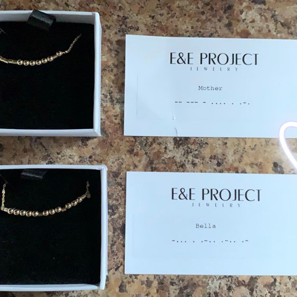 Morse Code Bracelet // Personalized Secret Code Bracelet // Custom ...