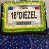 License Plate Edible Cake Topper - Etsy