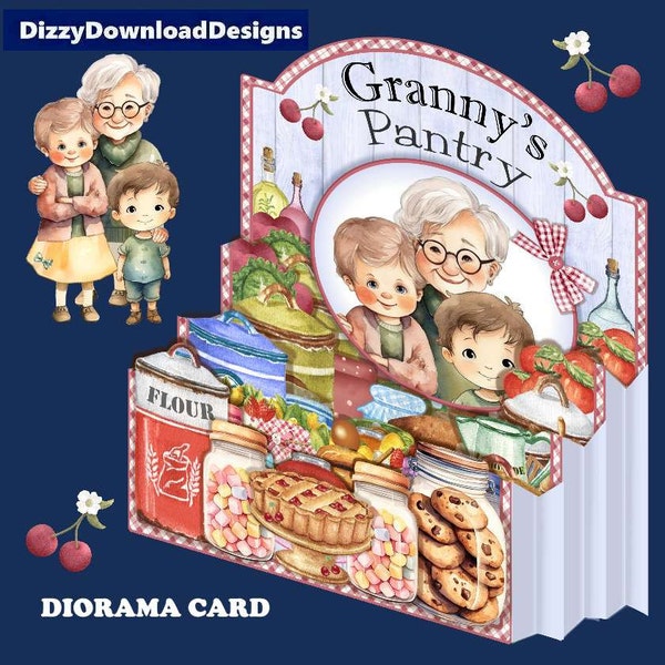 Grandparents Scrapbook Kit, Grandmother Grandfather Ephemera, Family ...