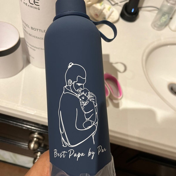 CUSTOM WATER BOTTLE, Company Logo Tumbler, Business Logo, Personalized ...