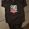 Emo Baby Clothes, Emo Aesthetic, Grunge Baby Bodysuit, Emo Like Mom ...