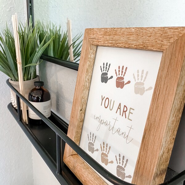 You Are Important Print - Diversity Poster - School Psychologist Office ...