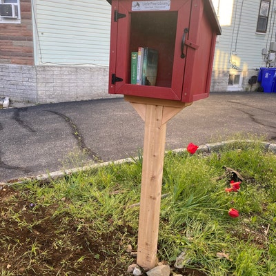 LITTLE FREE LIBRARY® Post and Topper Kit, Amish Crafted, Support the ...