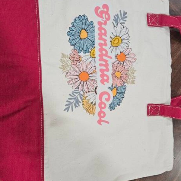 Grandma Things Tote Bag, Personalized Grandma Canvas Gift, Custom ...