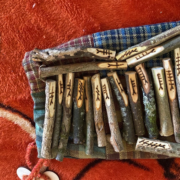 Celtic Tree Ogham Sticks - Etsy