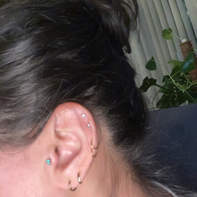 18G/20G 5mm SUPER TINY Cartilage Hoop 5mm Hinged Clicker - Etsy