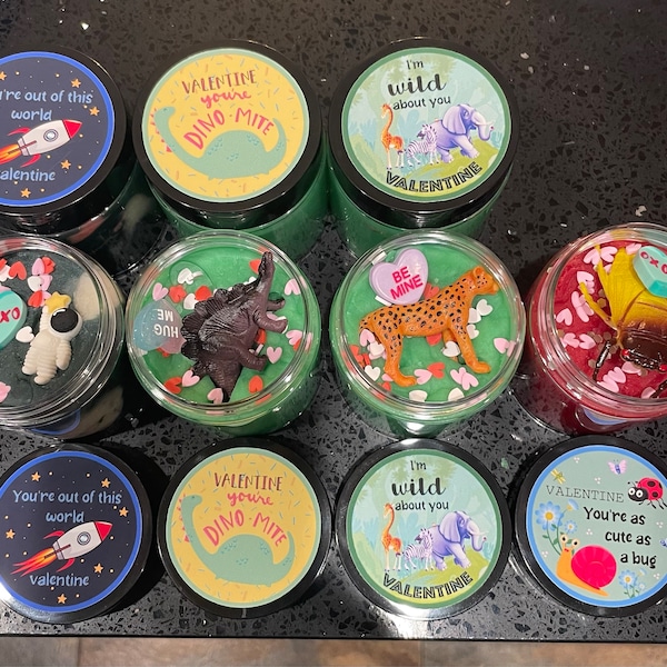 Custom Party Favor Stickers, Custom Playdough Jar Labels, Custom Labels ...