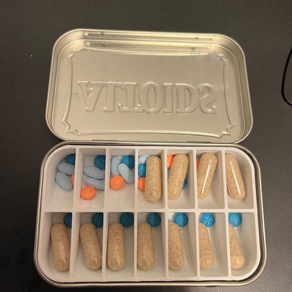 Altoid Tin Weekly Pill Container AM/PM! - Etsy