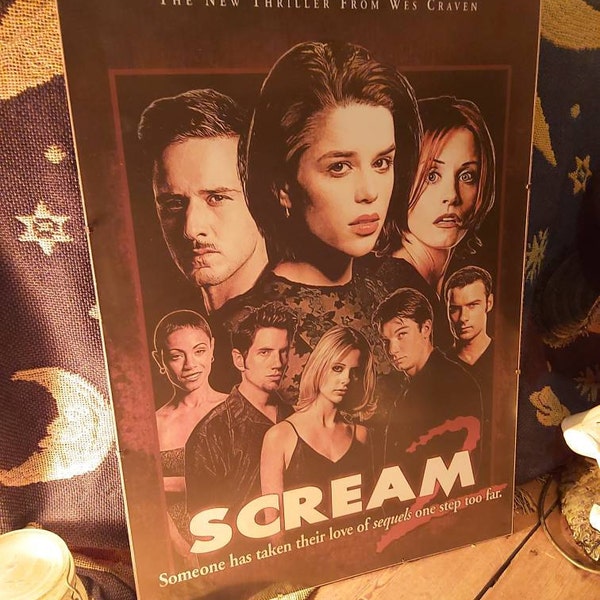 Scream 2 Movie Poster - A2 Size - Custom Artwork - Ghostface Sidney ...