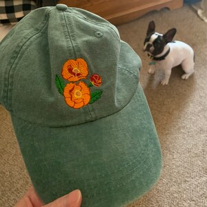 Monarch Butterfly Embroidered Hat Baseball Cap Sun Cap | Etsy