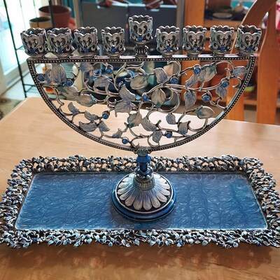 Pandora Bead Tree of Life Menorah in Multi Color. - Etsy