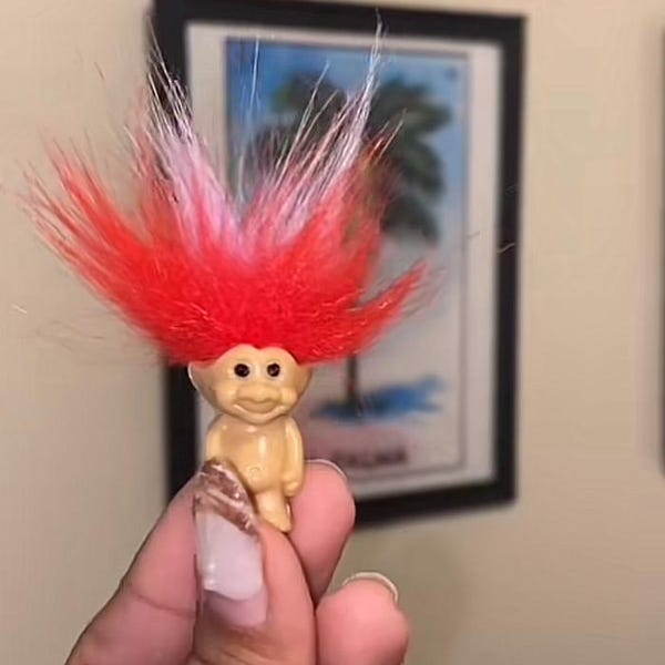 Mini Vintage Troll Magnet - Etsy
