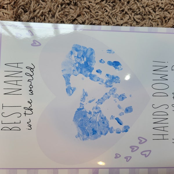 Grandma Mother’s Day Gift, Handprint Keepsake Card, Toddler Craft From ...