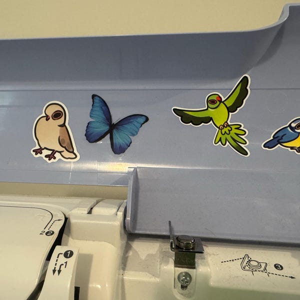 Blue Chibi Birds ~ Sticker Sheet - Etsy