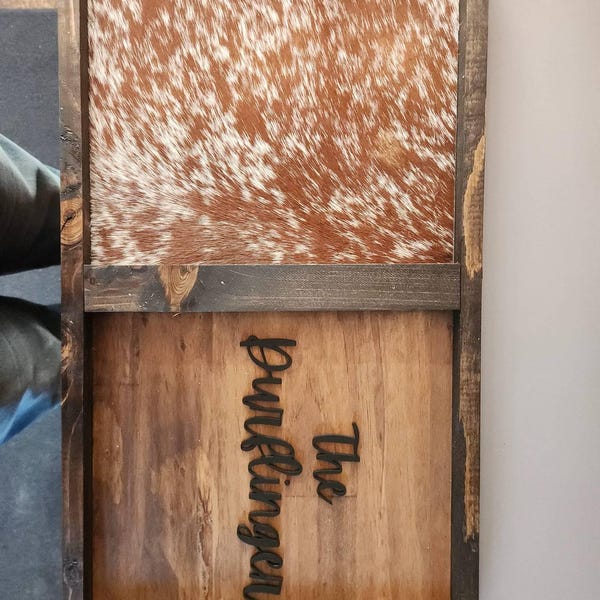 Cowhide Branding Frame, Cowhide Wood Sign, Family Heirloom, Unity ...