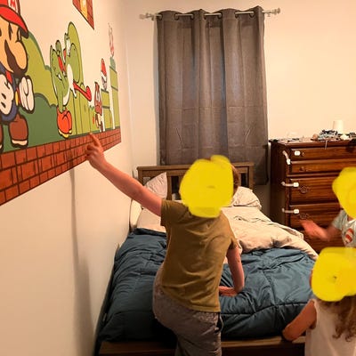 Super Mario Wall Decal Nintendo Wall Mural for Children Room Kids Room ...