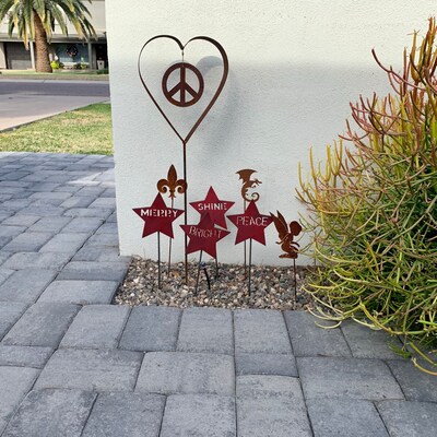 1 Rustic Reclaimed Metal Fall Stake - Etsy