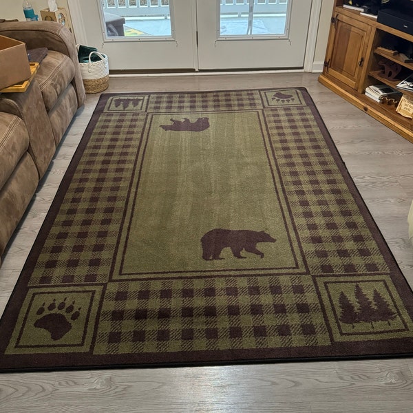 Rustic Rug, Rustic Area Rug, Rustic Decor, Rustic Home Decor, Rustic ...