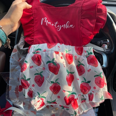 Berry First Birthday Outfit Personalized Baby Girl Strawberry - Etsy