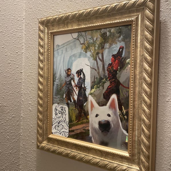 BG3 Baldur's Gate 3 Print Ft. Karlach Shadowheart Lae'zel Scratch ...