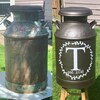 Milk Can Decal, Vinyl Decal Only Farmhouse Decor, Monogram Decal ...