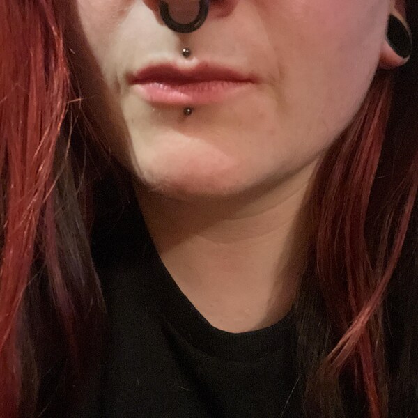 00G/0G/2G/4G/6G/8G/10G/12G/16G/18G/20G Black Implant Grade Titanium Large Gauge Thick Septum ...