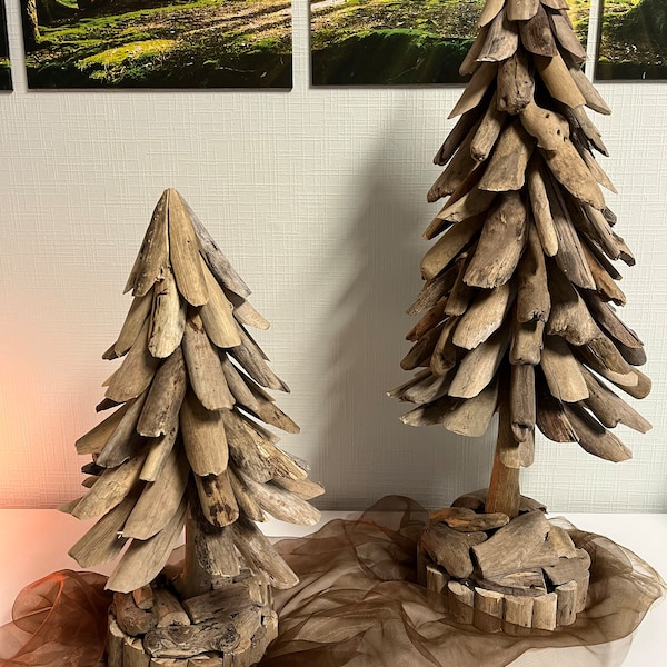 Tannenbaum Holz Christbaum Baum Dekobaum Tischdeko Massiv ...