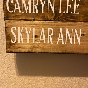 Name Slat Only Add on for Existing Sign for Grandchildren - Etsy