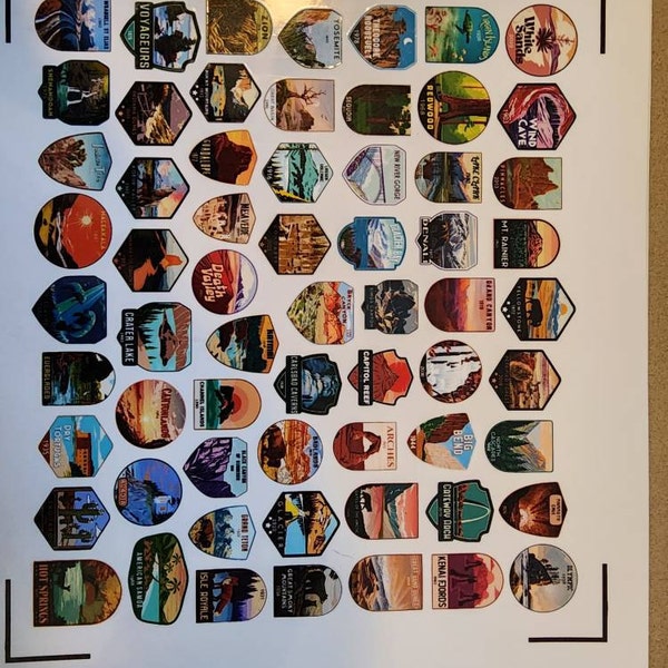 Texas State Parks Sticker Sheet, Water Resistant Vinyl Checklist ...