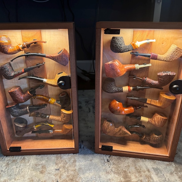 Tobacco Pipes Display Case ,with Lighting Display,storage/display of 10 ...