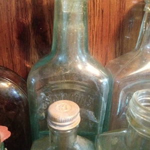 Antique Quart Amber Flask Embossed W. B. Bond & Co. Newark NJ 1890's ...