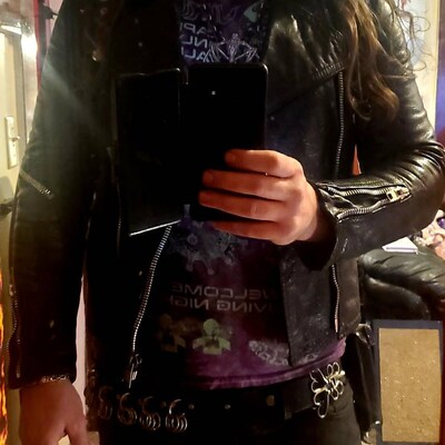 Very Rare Vintage 90s TARI Retro Style Distressed Leather Motorcycle ...