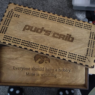 Personalized Square Cribbage Boards With Storage - Etsy