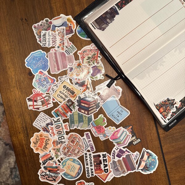 Literary & Book Stamps Sticker Gift Set for Kids, Teens, Teachers ...