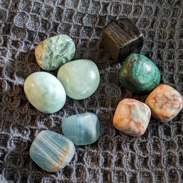 Red Vein Jasper Tumbled Stone - Red Network Jasper Stone - Charm ...