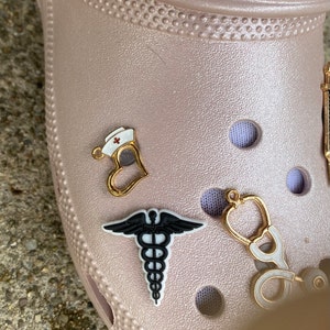 Healthcare Croc Charms. Croc Charms for Nurses. Stethoscope Croc Charm ...