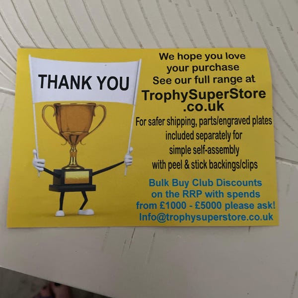 Engraved Loser Trophy - A Great Gag Gift / Present! - Etsy