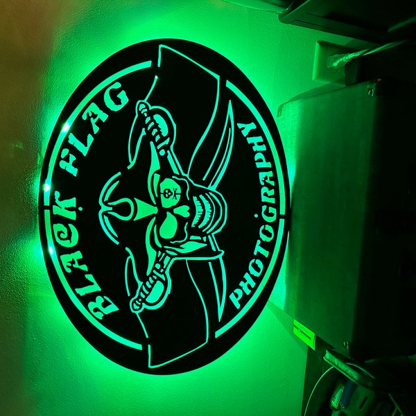 Custom LED Logo Sign / Light up Custom Logo Metal Sign / Choose Your ...