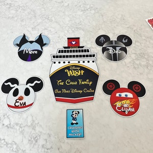 Disney Cruise Door Magnets Disney Ship Front and Character Inspired ...